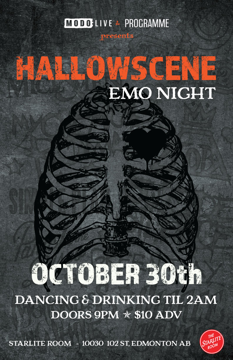 HALLOWSCENE EMO NIGHT - EDMONTON - Saturday, October 30th 2021 - MODO LIVE